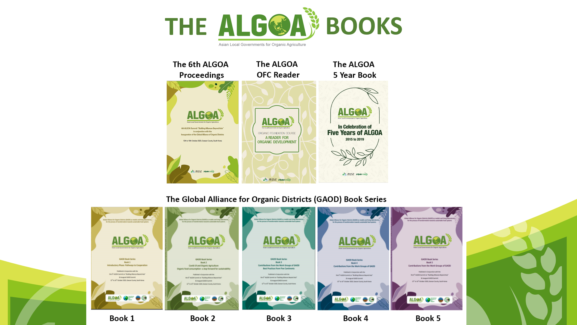 The ALGOA Books – IFOAM Asia